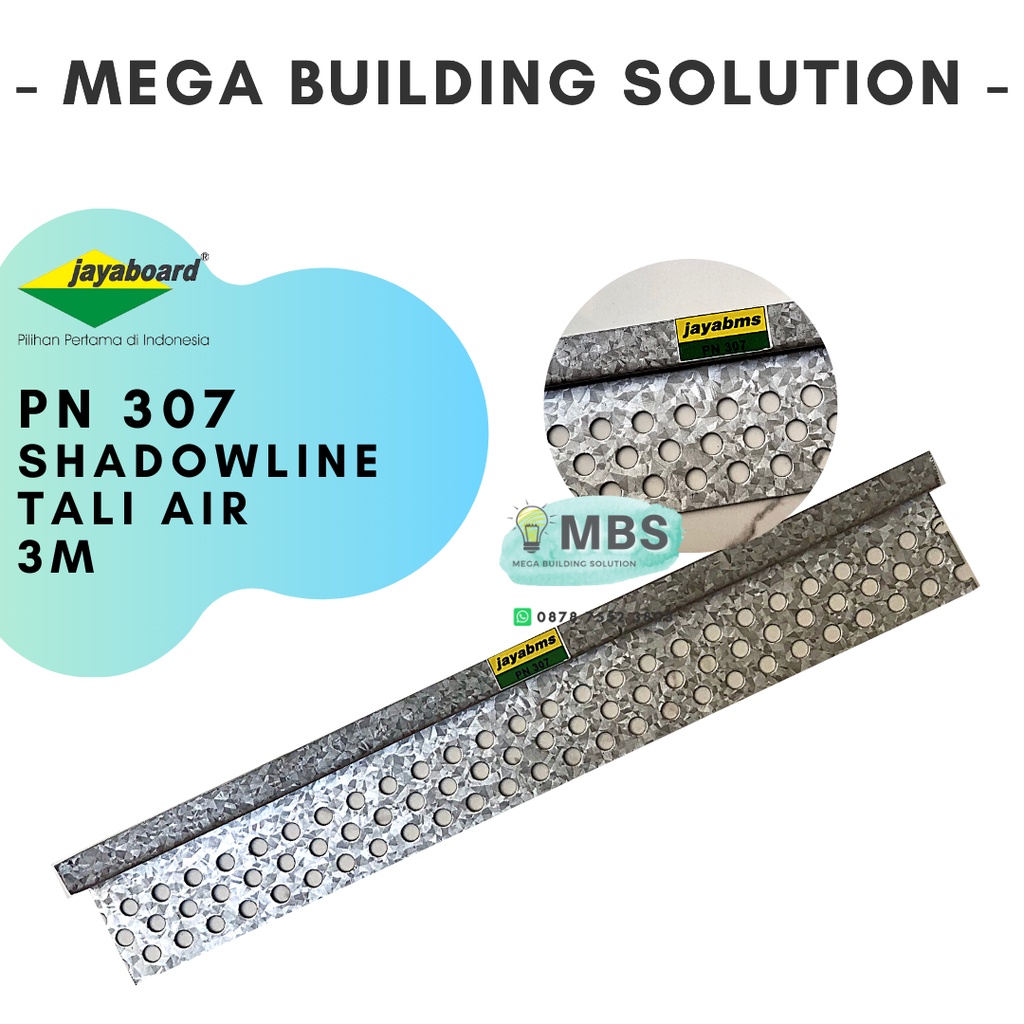 Jual Jaya Shadowline 3m PN307 / Shadow Line Gypsum Lis Tali Air Jayaboard | Shopee Indonesia