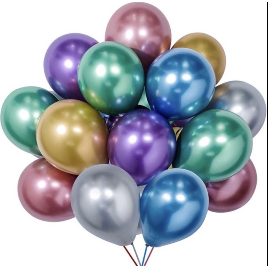 Jual Balon Karet Chrome 5 inch / Balon Latex Warna Warni / Balon Hias ...