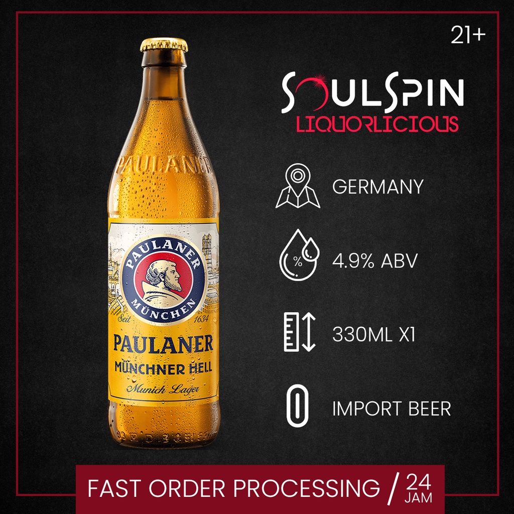 Jual Paulaner Munchner Hell 330ml German Craft Beer | Shopee Indonesia