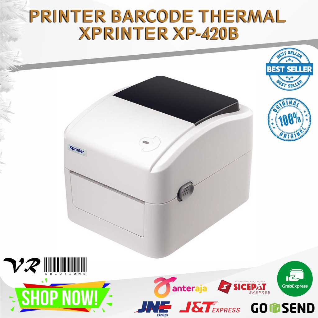 Jual Printer Barcode Label Thermal XPRINTER XP-420B / XP 420 B | Shopee ...