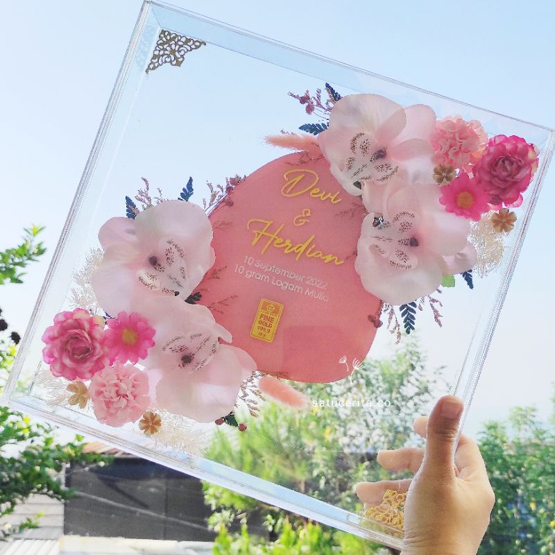 Jual Mahar Akrilik | Mahar Nikah | Frame Mahar | Bingkai Mahar Acrylic ...