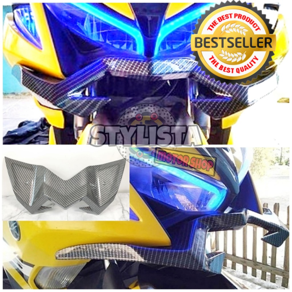 Jual WINGLET AEROX CARBON WINGLET AEROX 155 2017 2018 2019 2020 WINGLET ...