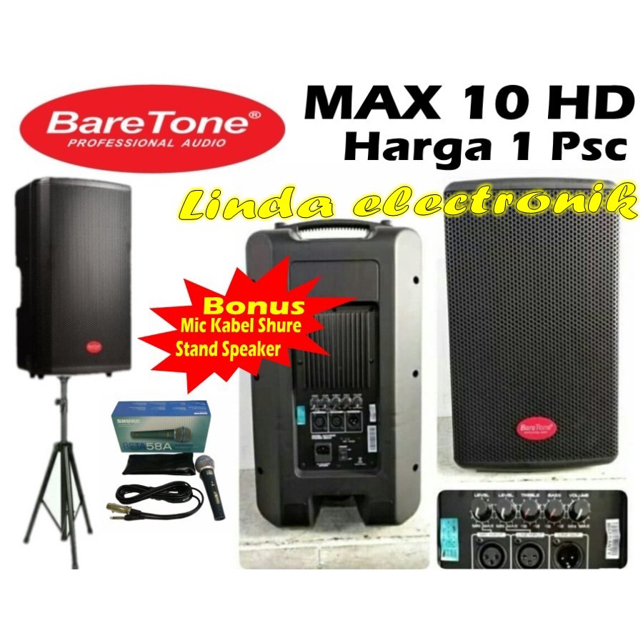 Jual speaker aktif baretone max 10hd baretone max10hd baretone max10 hd ...