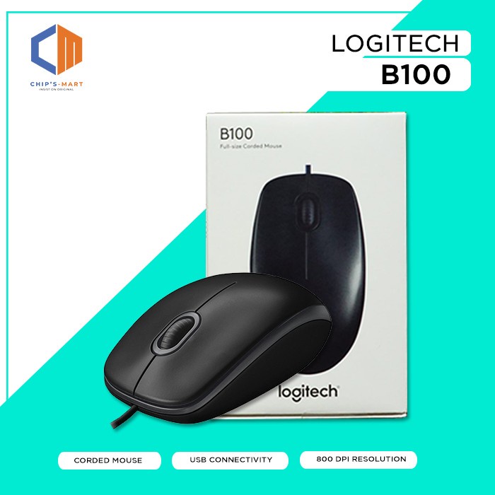 Jual LOGITECH B100 Mouse Kabel USB 100% Original | Shopee Indonesia