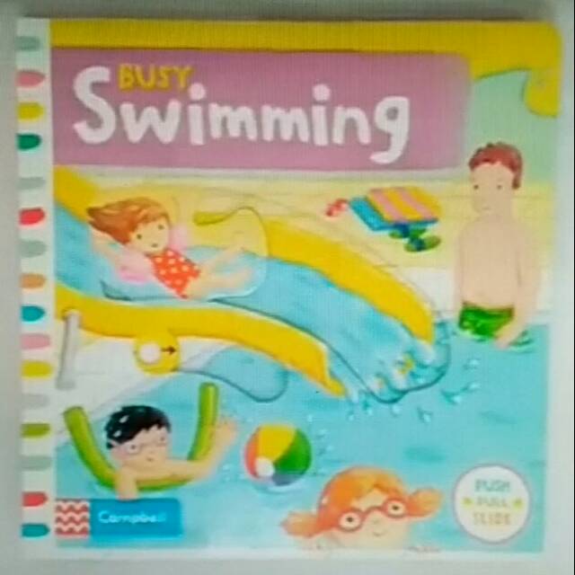 Jual Busy Swimming Pool Campbell Busy Book/Buku Edukasi/Buku Anak/Slide ...