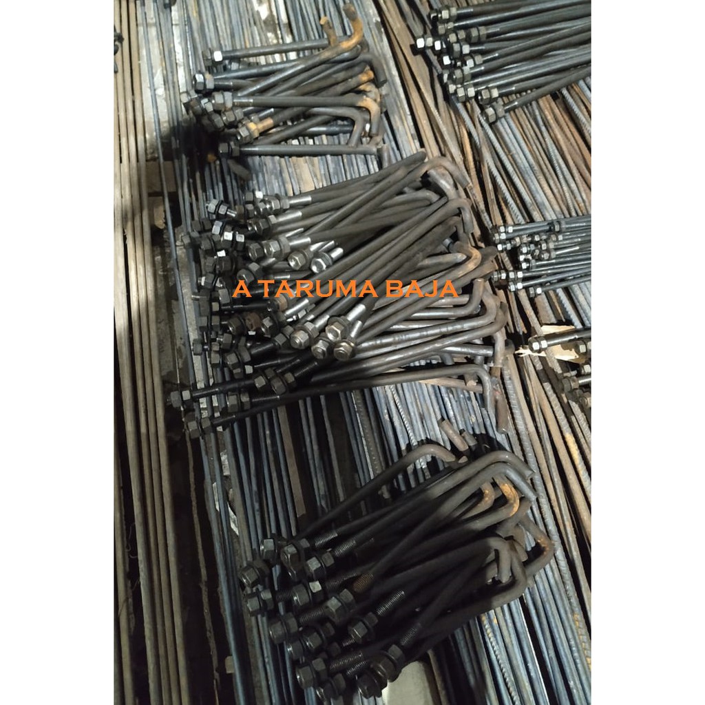 Jual Angkur Beton M16 x 400 mm - Angkur Besi 5/8" x 40 cm - Angkur L ...