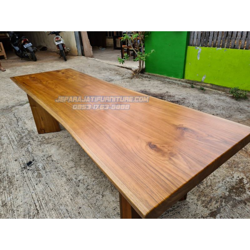 Jual meja kayu jati solid join , meja makan jati , meja meting jati ...