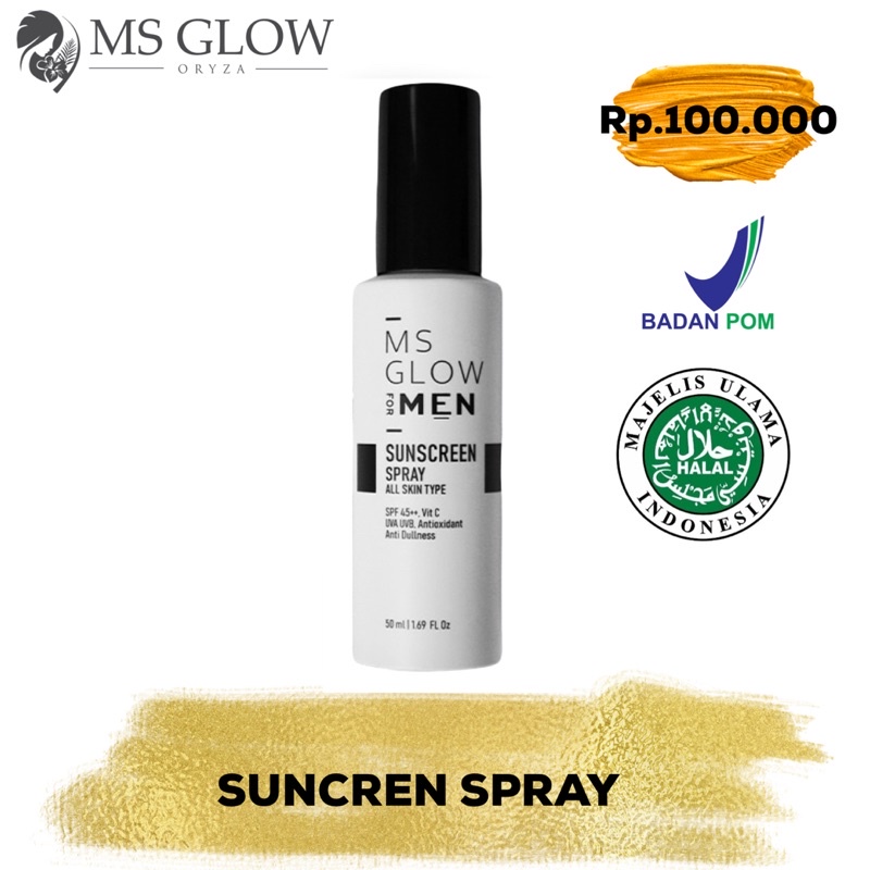 Jual MS GLOW MEN SUNSCREEN SPRAY | Shopee Indonesia