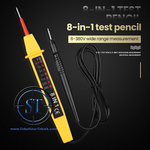 Jual Test Pen Ac / Dc 6-380V 8 In 1 Electrical Indicator Led Tegangan ...