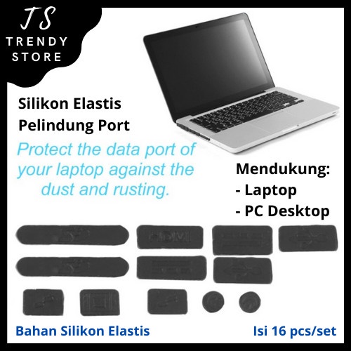 Jual Notebook Dust Cover Tutup Pelindung Debu Port Laptop Isi EXTRA 16 pcs | Shopee Indonesia