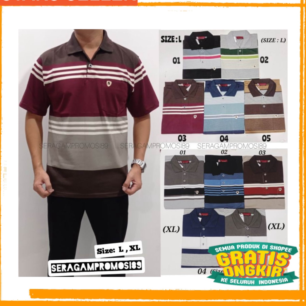 Jual POLO KERAH POLOS / kaos kerah balok cun-nam salur pria L XL - KAOS ... Jual POLO KERAH POLOS / kaos kerah balok cun-nam salur pria L XL - KAOS ...