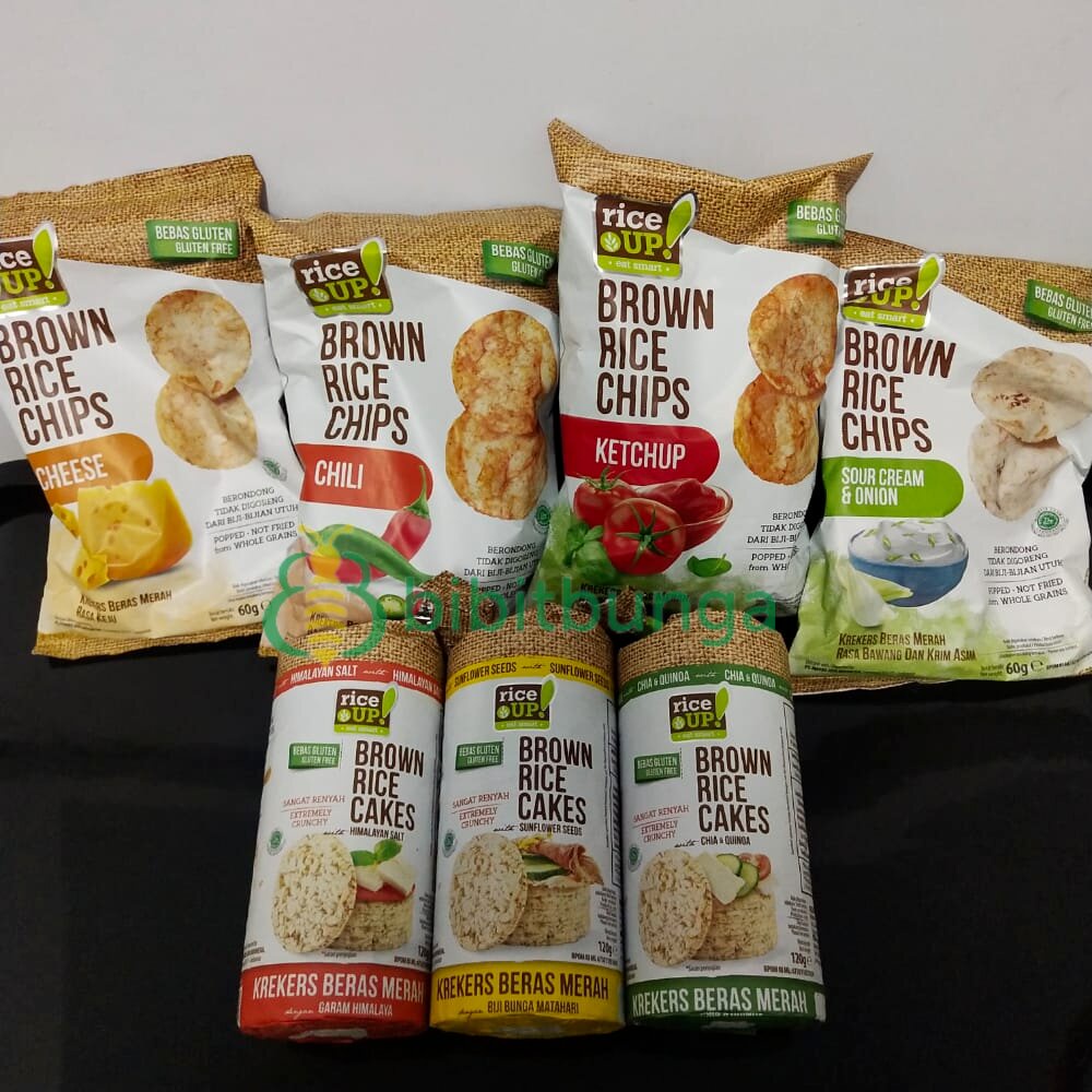 Jual Snack Sehat Organik RiceUP! Rice UP Makanan Ringan Keripik Beras ...