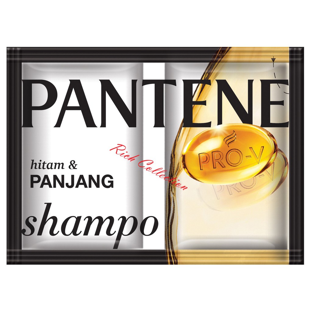 Jual PANTENE SHAMPOO LONG BLACK PRO-VITAMIN FORMULA | Shopee Indonesia