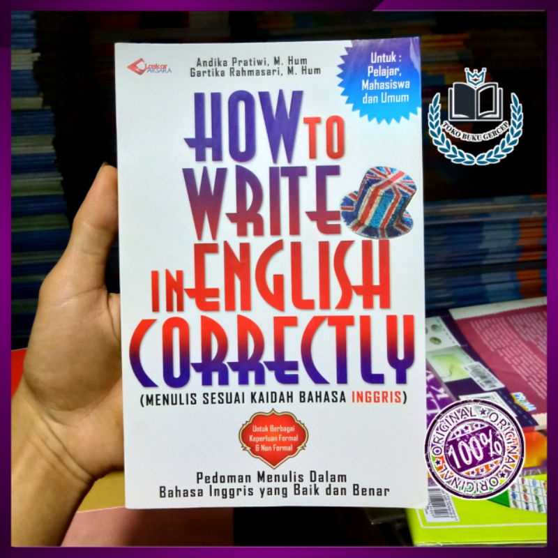 Jual [LA] Buku How To Write In English Correctly - Menulis Sesuai ...