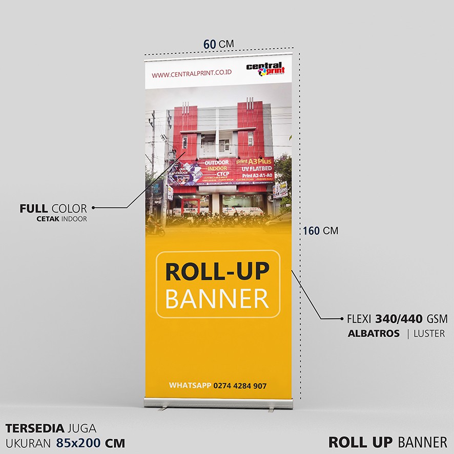 Jual Cetak Roll Up Banner 60 x 160 | Shopee Indonesia