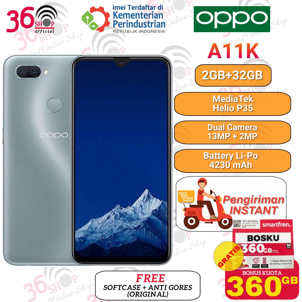 Oppo A11k 2GB+32GB Garansi Resmi Oppo | Shopee Indonesia