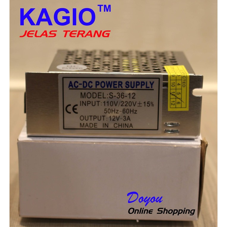 Jual Adaptor Jaring / PSU Switching 12V 3A | Shopee Indonesia