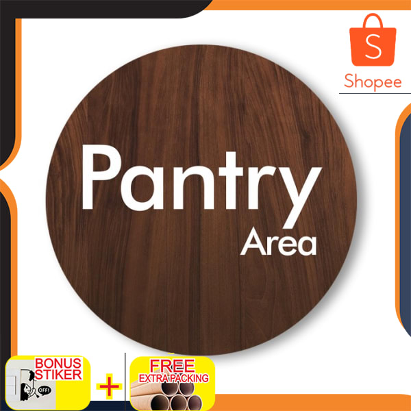 Jual sign pantry area - papan tanda ruang dapur - area pantry kantor ...