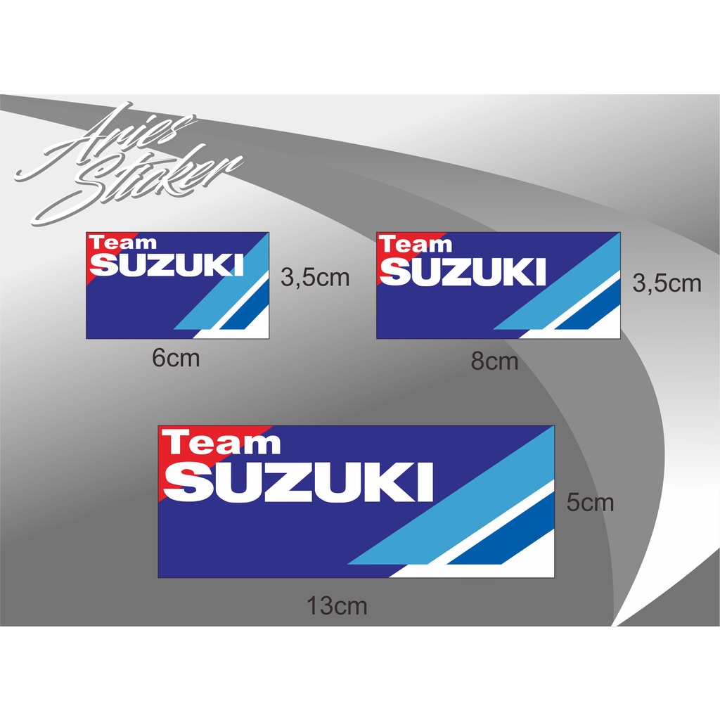 Jual Stiker sticker team suzuki printing laminasi glossy | Shopee Indonesia