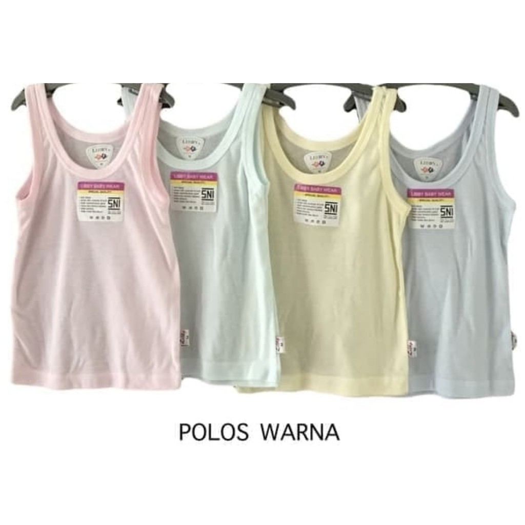 Jual Libby Singlet Polos Warna 3pcs | Shopee Indonesia