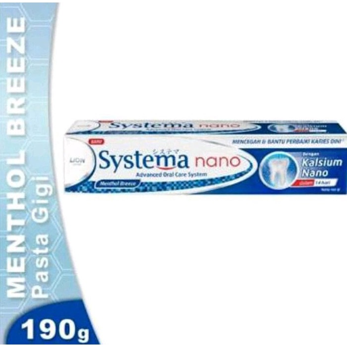 Jual SYSTEMA NANO PASTA GIGI MENTHOL BREEZE 190GR Indonesia|Shopee ...