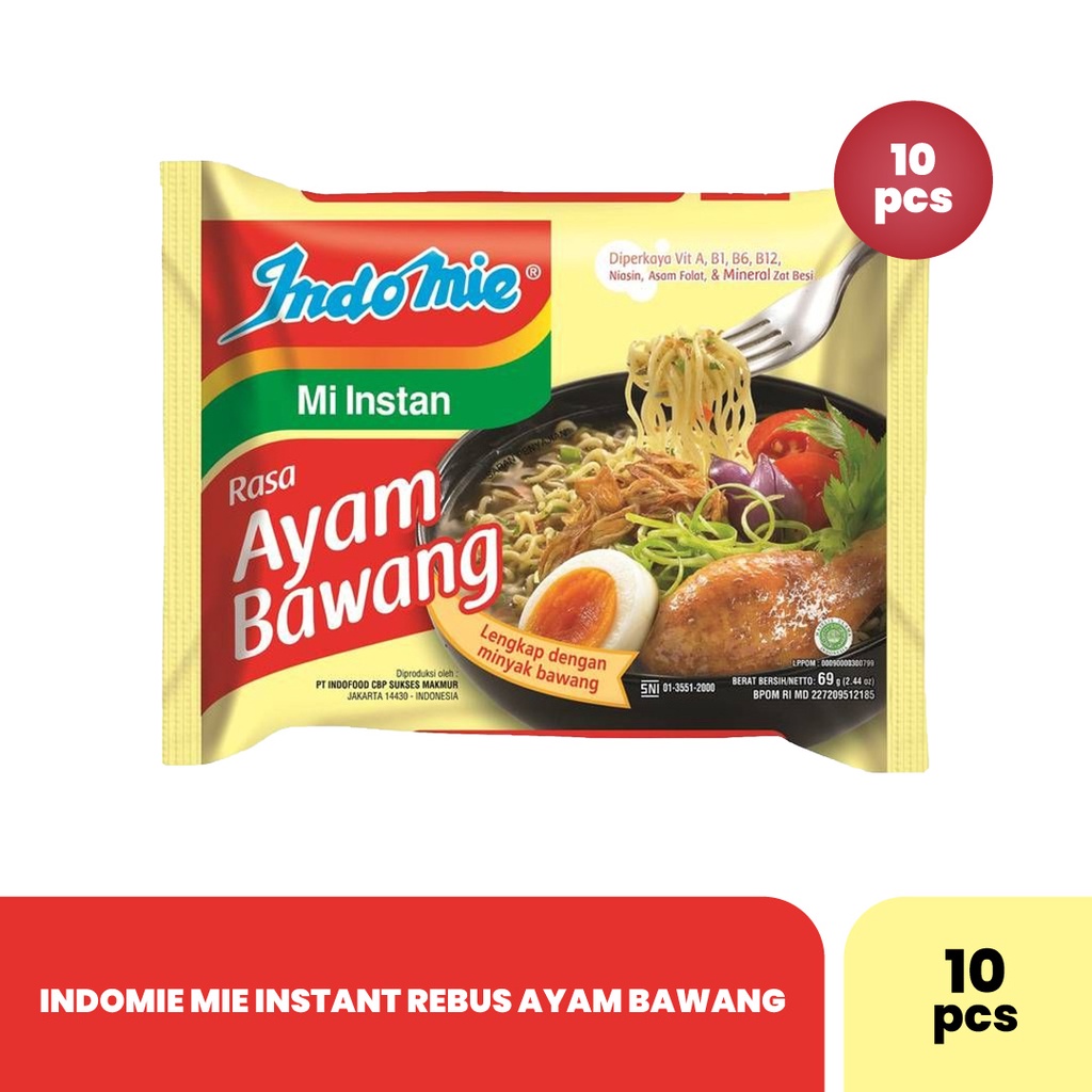 Jual INDOMIE MIE RASA AYAM BAWANG/INDOMIE KUAH 10 PCS | Shopee Indonesia