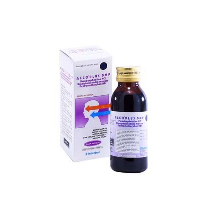 Jual alco plus DMP alcoplus syrup sirup syr obat batuk kering pilek ...