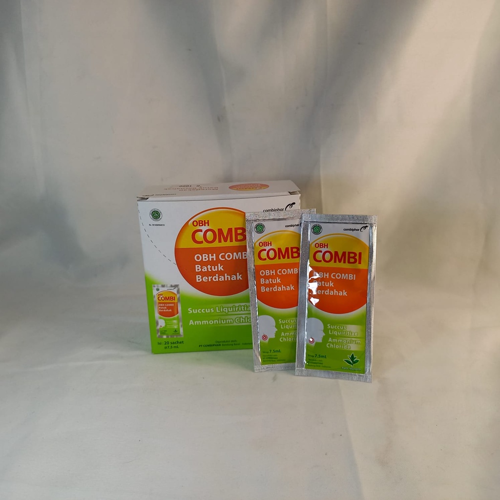 Jual OBH Combi Batuk Berdahak Rasa Menthol Sachet - 1 sachet isi 7,5 ml ...