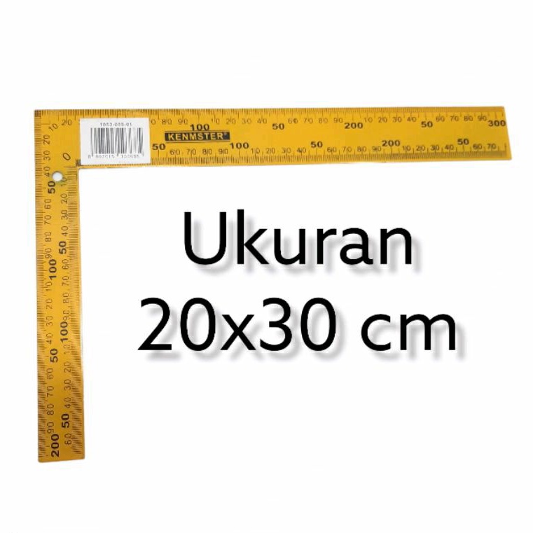 Jual Penggaris Siku 20 x 30 cm KENMASTER Penggaris Meteran Siku Sudut Baja KENMASTER | Shopee ...