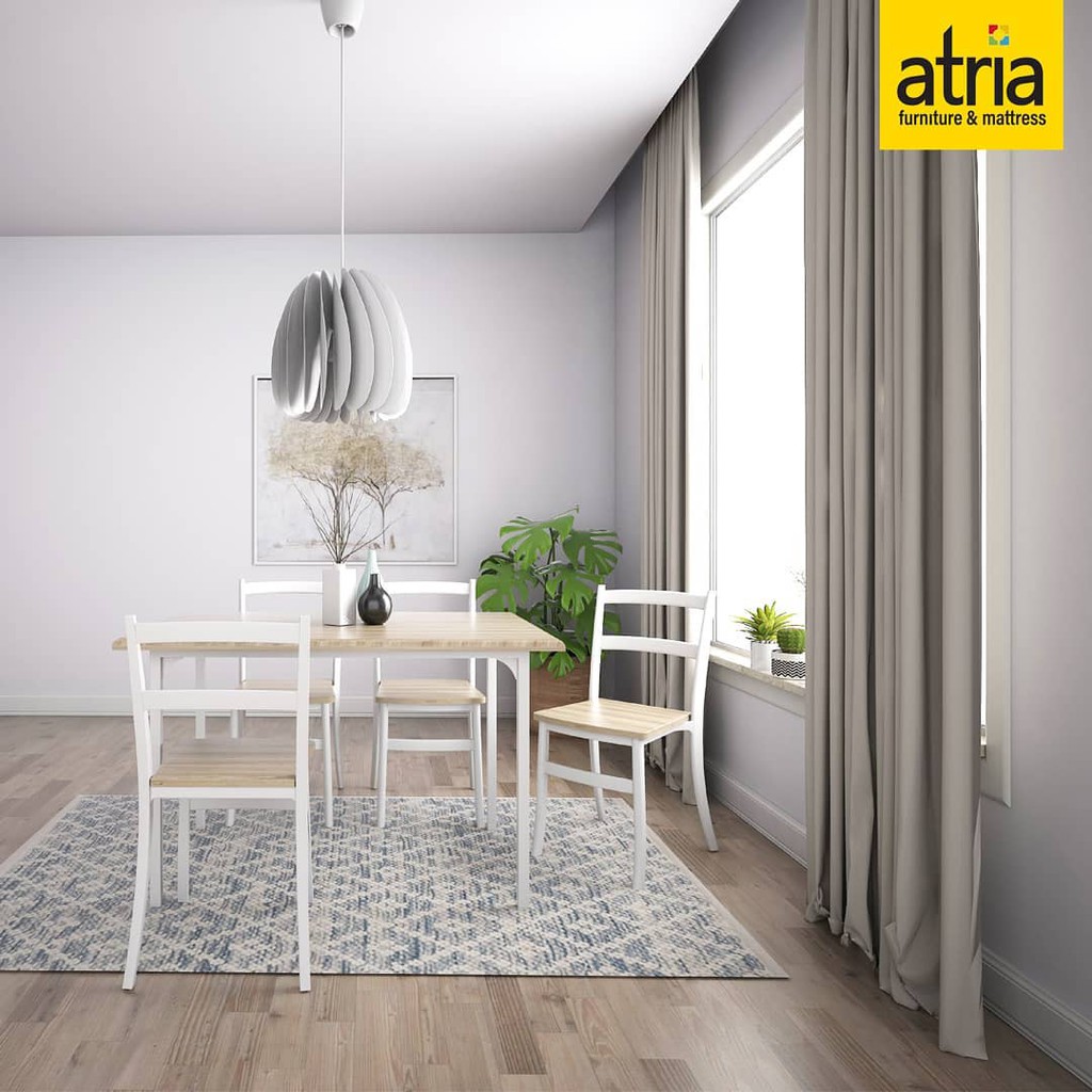 Jual Atria meja makan set minimalis Atria delta dining set Indonesia ...