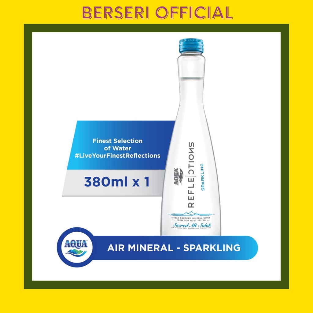 Jual AQUA Reflections Sparkling 380 ml | Shopee Indonesia