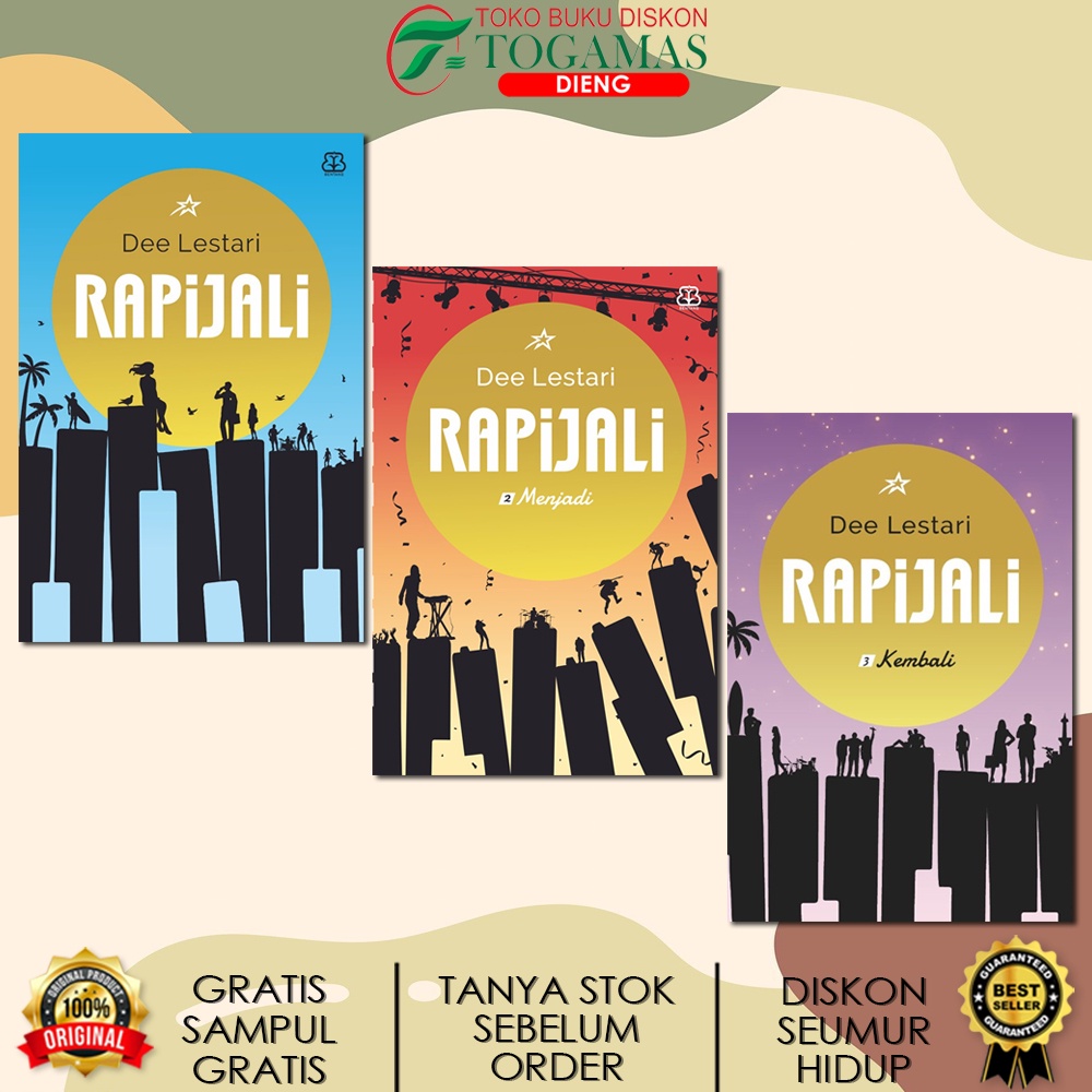 Jual NOVEL RAPIJALI 1 2 3 : MENCARI MENJADI KEMBALI KARYA DEE LESTARI ...