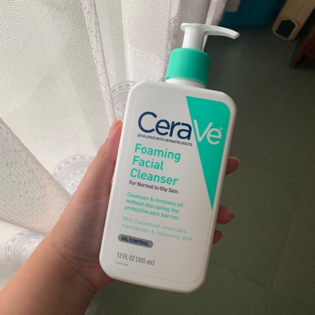 Jual Cerave Foaming Facial Cleanser 12 Fl Oz 355ml Indonesia Shopee
