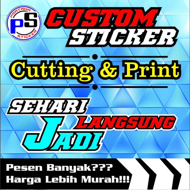 Sticker Custom Cutting Sticker dan Print | Shopee Indonesia