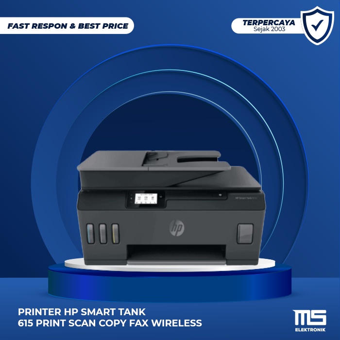 Jual Printer HP Smart Tank 615 Print Scan Copy Fax Wireless | Shopee ...