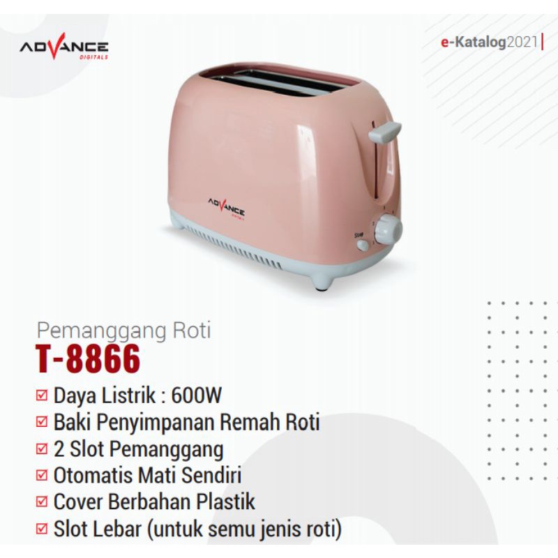 Jual READY STOCK Advance Pemanggang Roti Listrik Toaster Sandwich ...