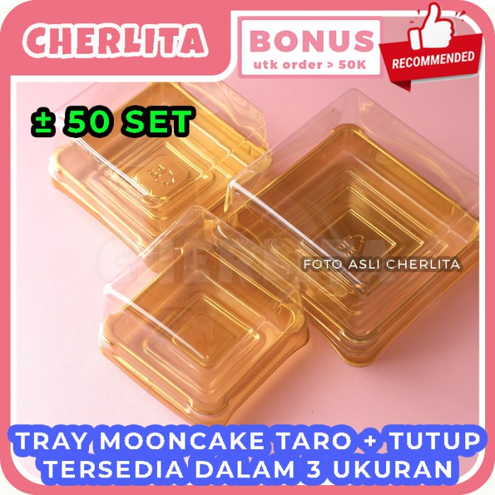 Jual Tray Mika Tutup Mooncake Persegi Kue Bulan Pudding Foodgrade Packaging | Shopee Indonesia