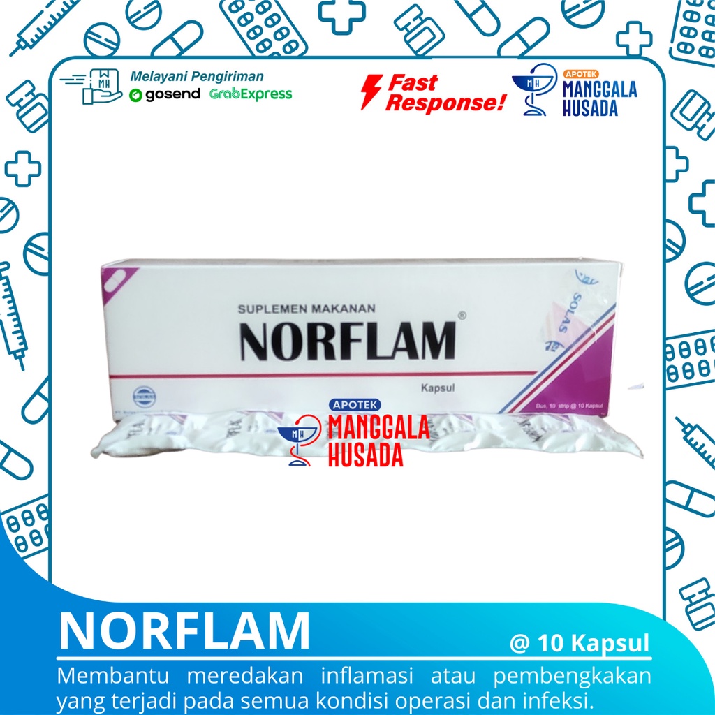 Jual NORFLAM SUPLEMEN MAKANAN @ 10 KAPSUL | Shopee Indonesia