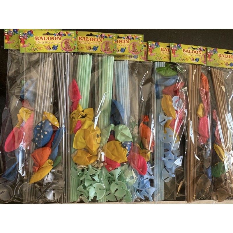 Jual BALON SET( 10 STICK+10 BALON) | Shopee Indonesia