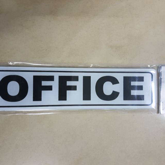 Jual STIKER TEMPEL OFFICE SIGN BOARD ACRYLIC | Shopee Indonesia