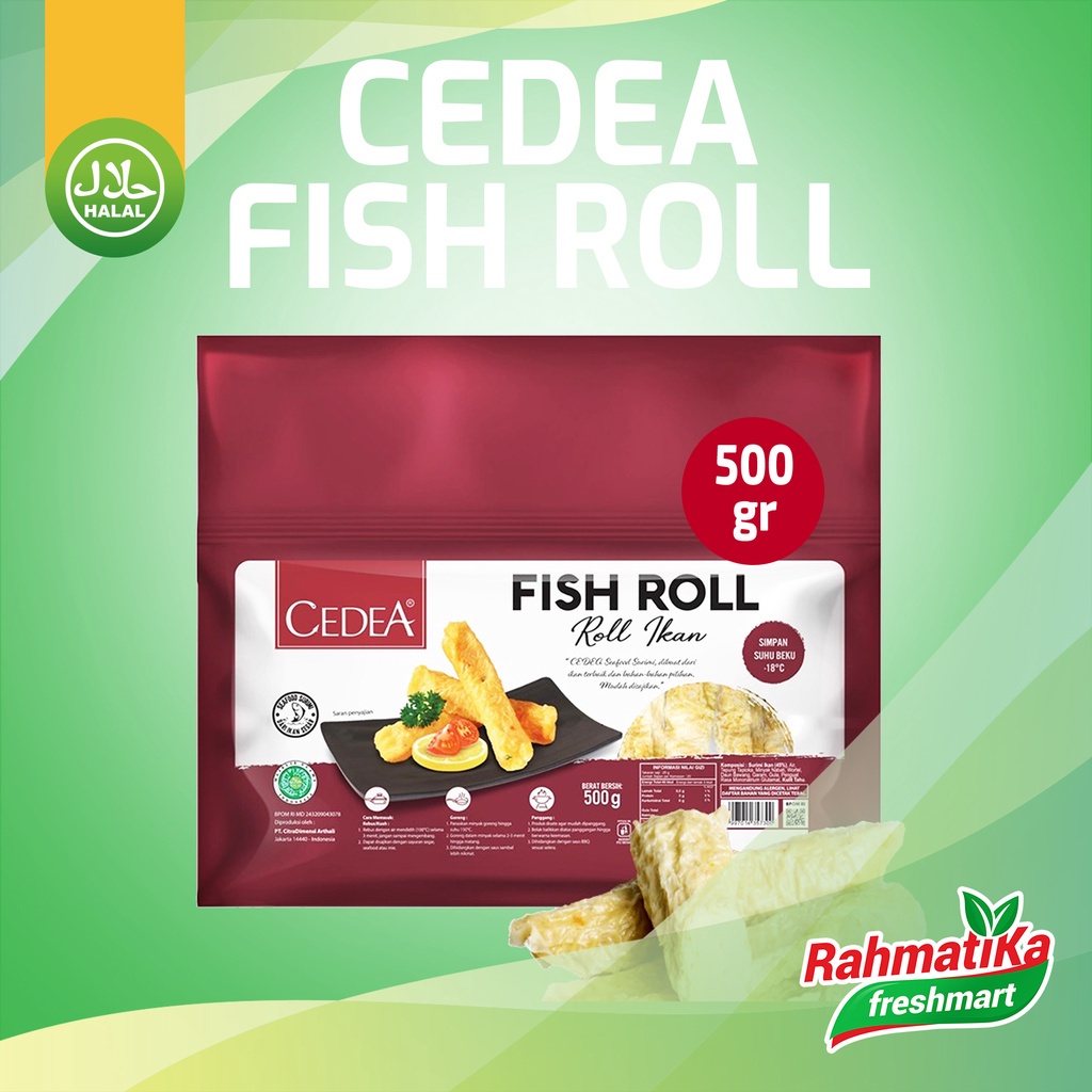 Jual Cedea Fish Roll / Roll Ikan Cedea 500 gr (Frozen Food) | Shopee ...