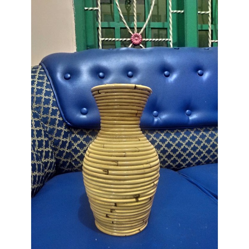 Jual VAS BUNGA GUCI ROTAN 30 CM | Shopee Indonesia