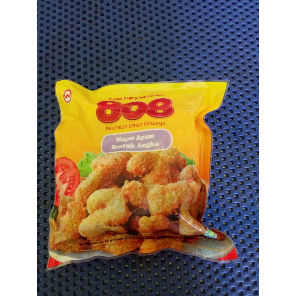 Jual 808 chicken nugget ayam bentuk angka 250gr enak dan halal ...