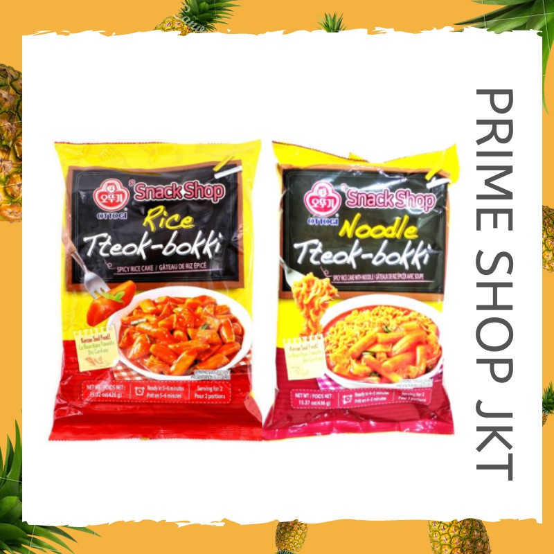 Jual Ottogi Snack Shop Rice TteokBokki / Noodle Tteokbokki Rice Cake ...