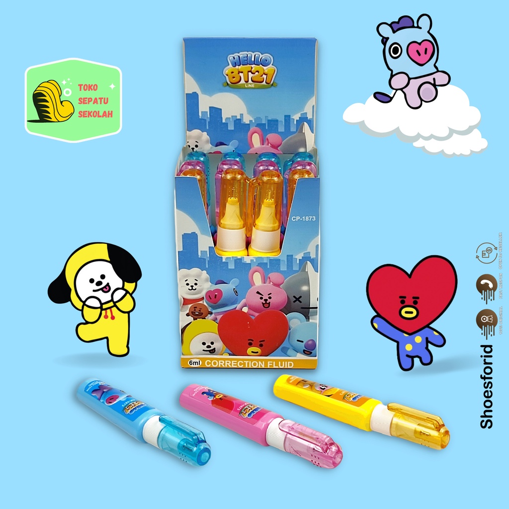 Jual Tipex Pen BT21 // Correction PEN BT21 Korean Series | Shopee Indonesia