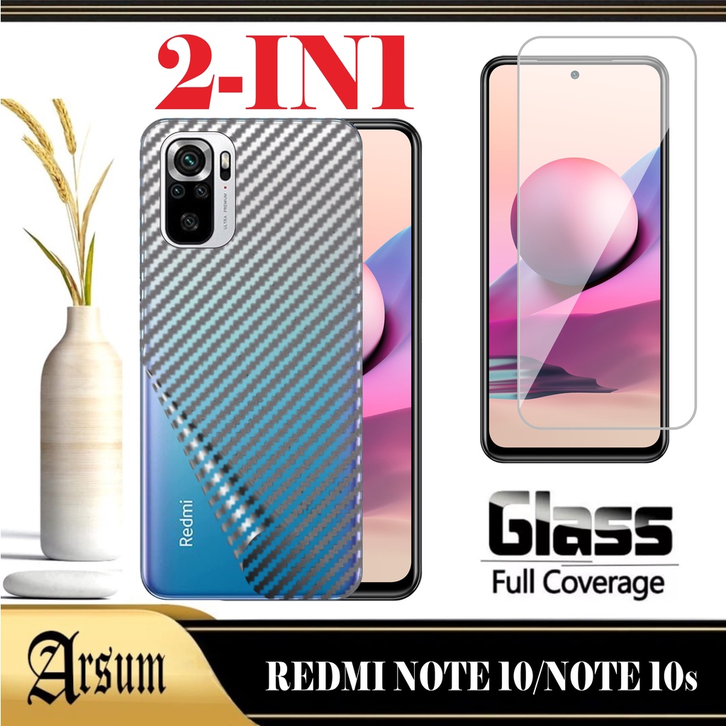 Jual PROMO Garskin Skin Carbon XIAOMI REDMI NOTE 10 , REDMI NOTE 10s ...