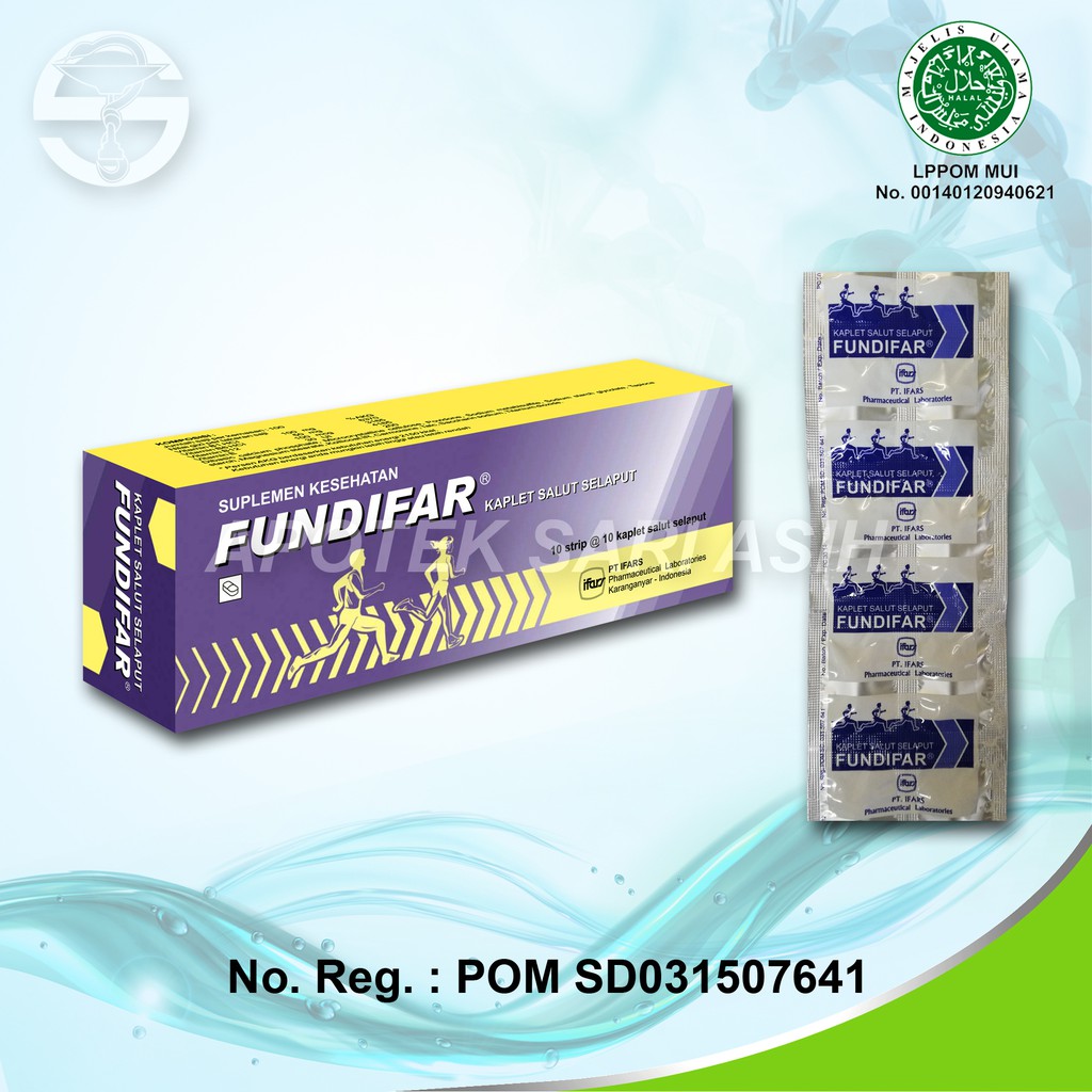 Jual FUNDIFAR kaplet Ifars STRIP isi 10 Suplemen Multivitamin, Vitamin ...