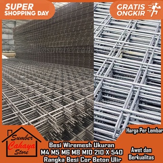Jual Besi Beton Wiremesh Ukuran M4 M5 M6 M8 M10 210 X 540 Rangka Besi ...
