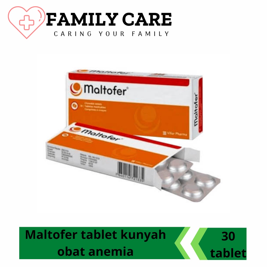 Jual Maltofer box isi 30 tablet chewable tablet kunyah | Shopee Indonesia