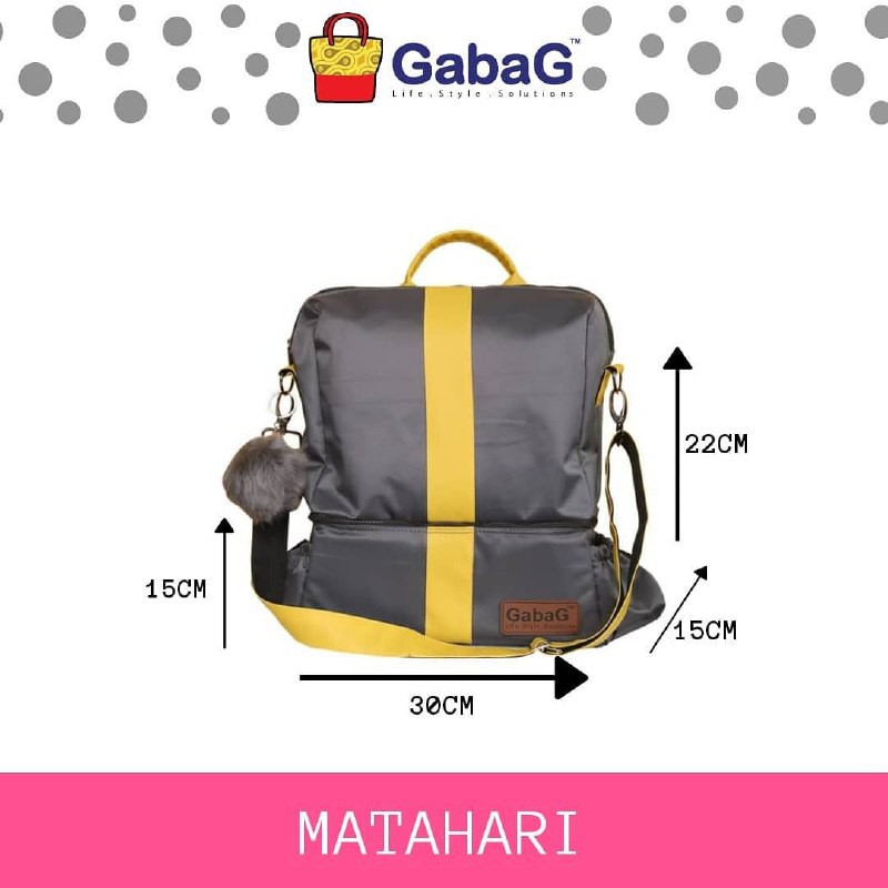 Jual GABAG - Backpack Series Matahari / Tas Pendingin Botol Susu ...